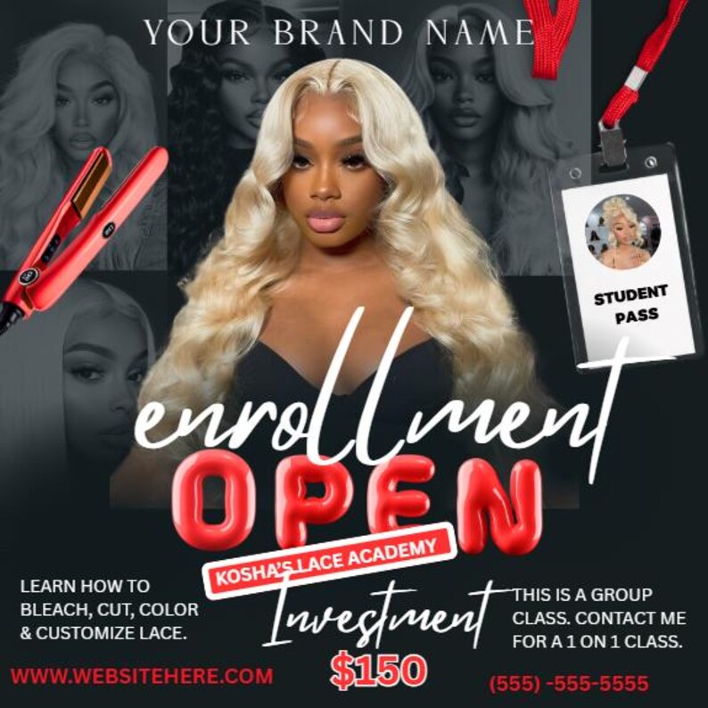 Editable Online Masterclass Template: Social Media Promotional Flyer ...