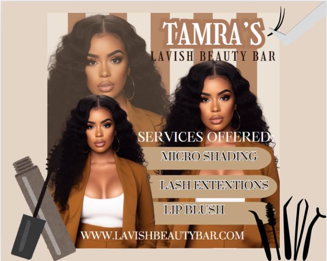 Book Now Flyer Template: Hair, Lashes, MUA (canva Pro), Instagram Promo ...