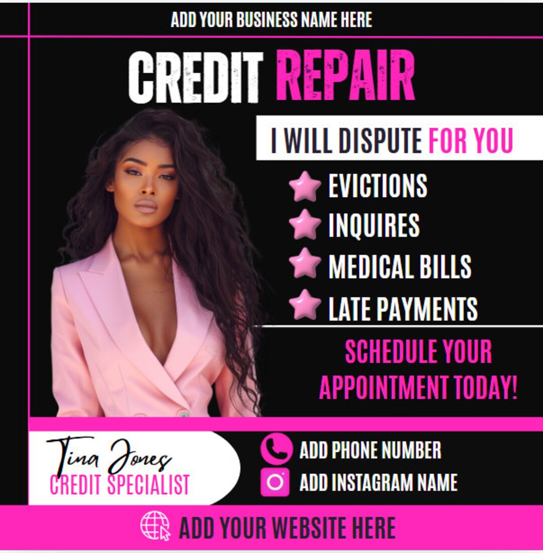 Credit Repair Template L Credit Repair Business Template L Credit ...