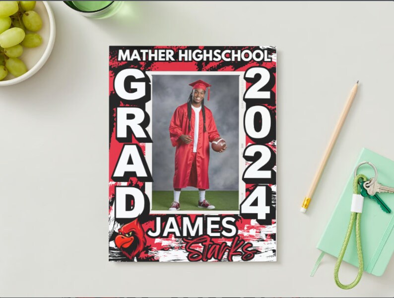 Editable Graduation Announcement Template High School & College Canva ...