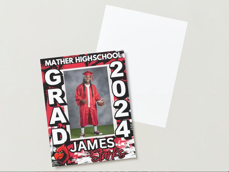 Editable Graduation Announcement Template High School & College Canva ...