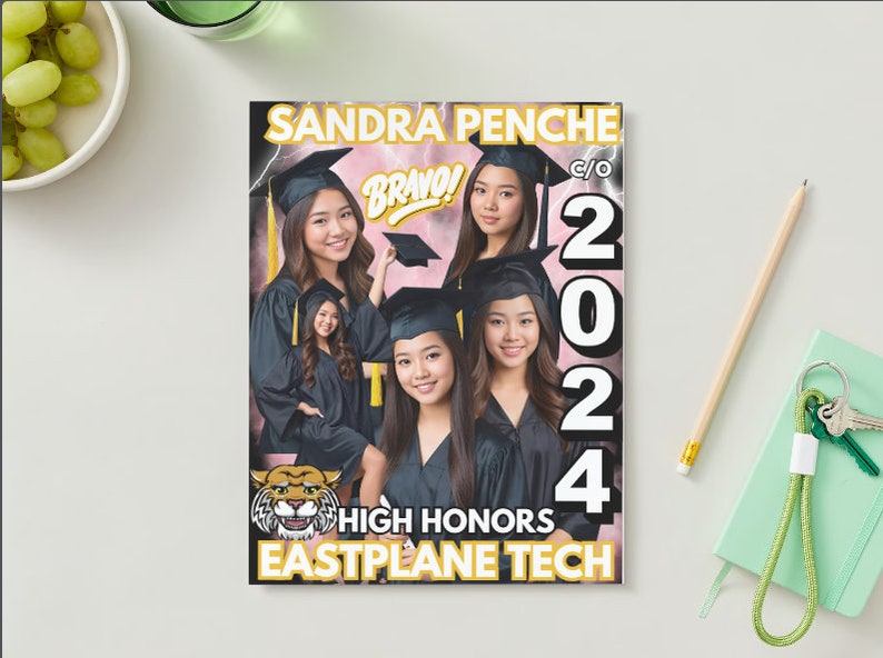 Editable Graduation Announcement Template High School & College Canva ...