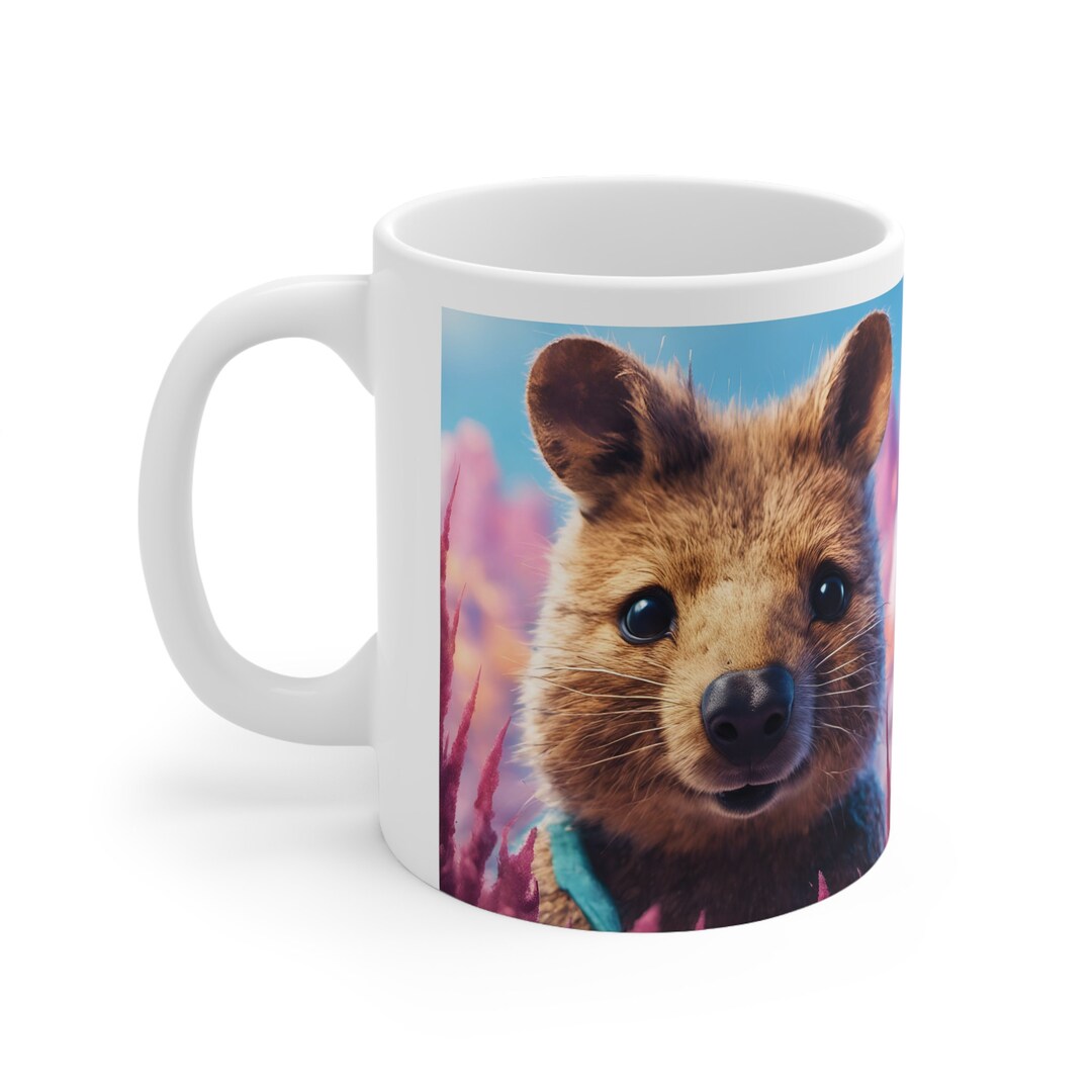 Colorful Quokka Coffee Mug - 11 Oz White Ceramic, Lead & BPA Free - Etsy