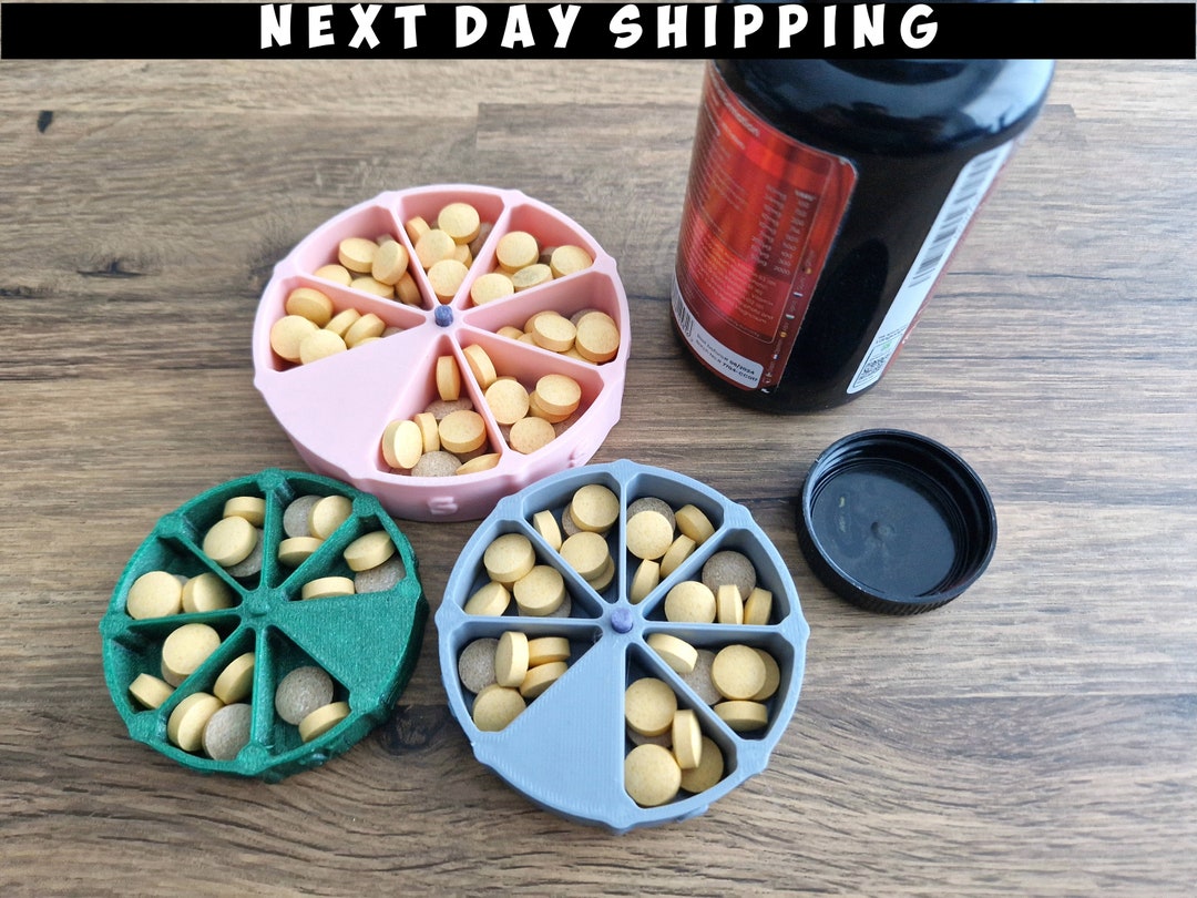 7 Days Weekly Pill Dispenser | Breakfast, Lunch, Dinner | Stackable ...