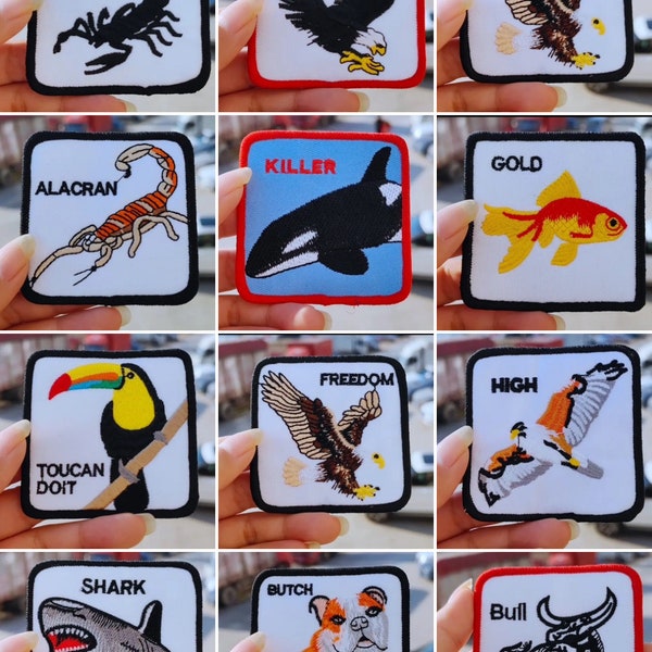 Animal Patches - Etsy