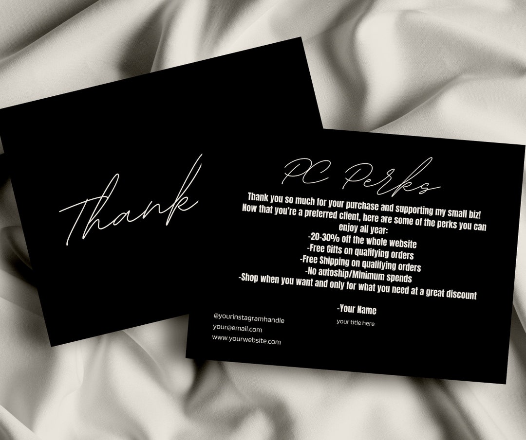 Arbonne Preferred Client Thank You Card - Etsy