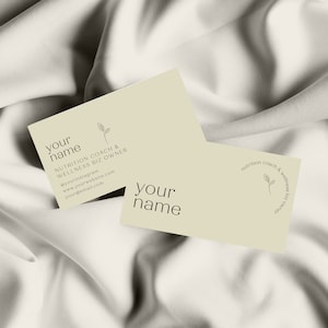 Health and Wellness Business Card Template - Etsy