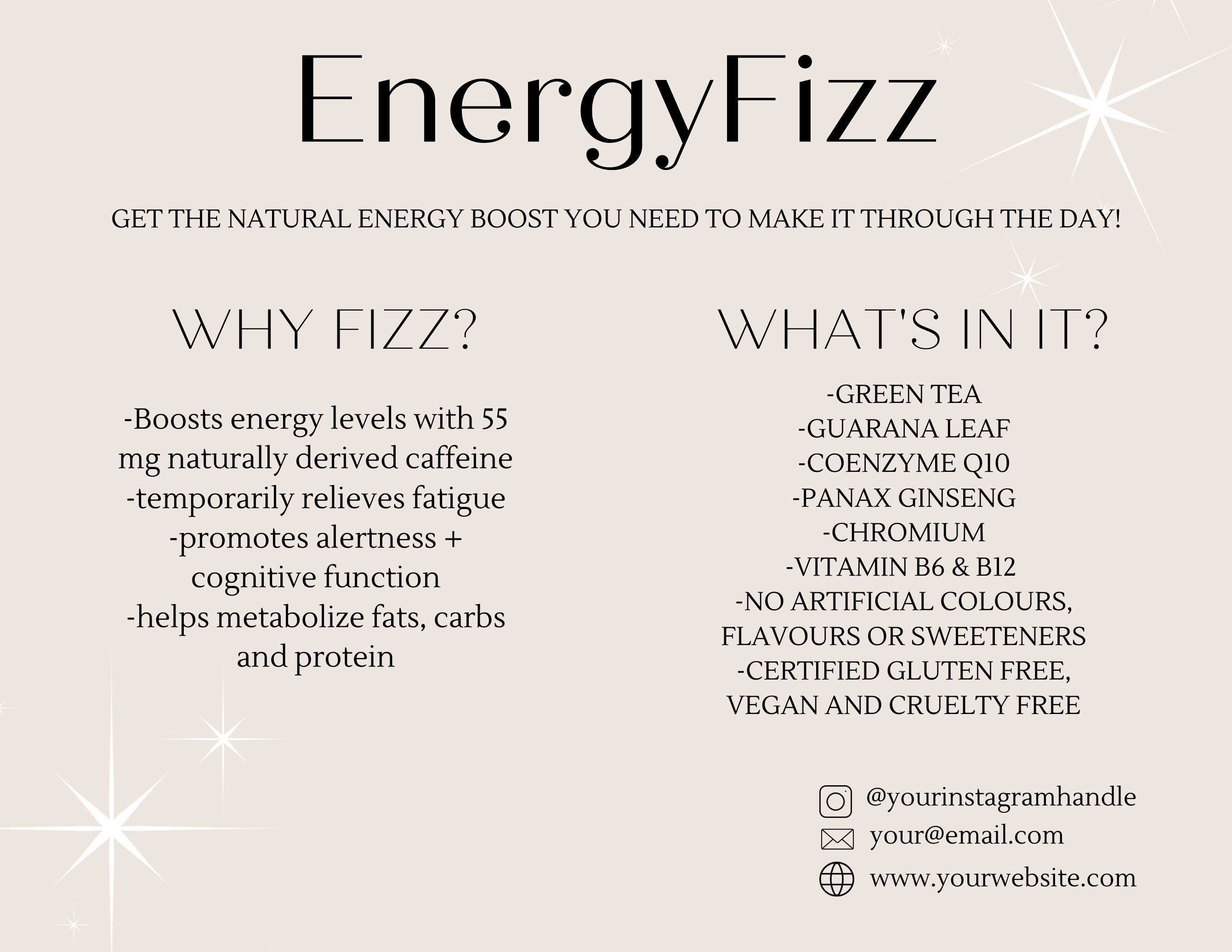 Arbonne Fizz Sample Card - Etsy