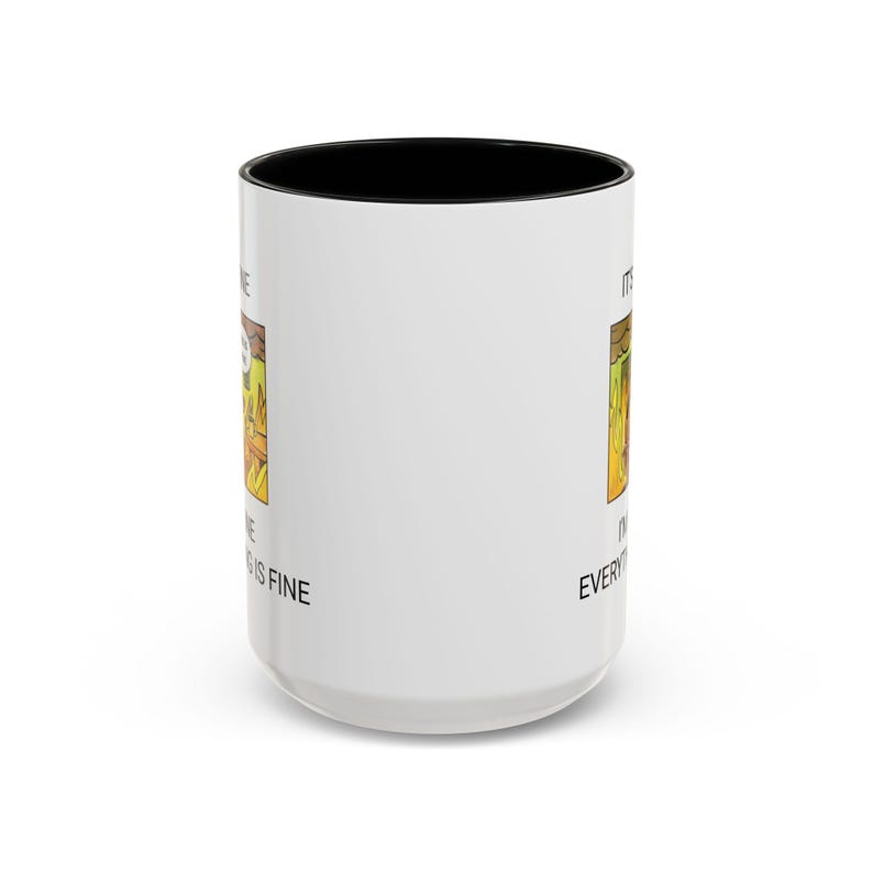 This is Fine Mug, Funny Dog Fire Meme Coffee Cup, Sarcastic Gift for ...