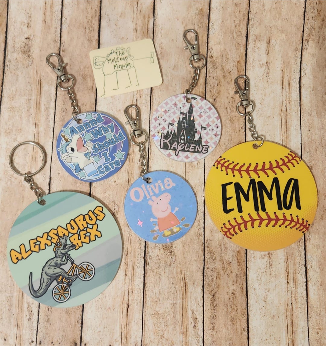 Custom Keychains - Etsy