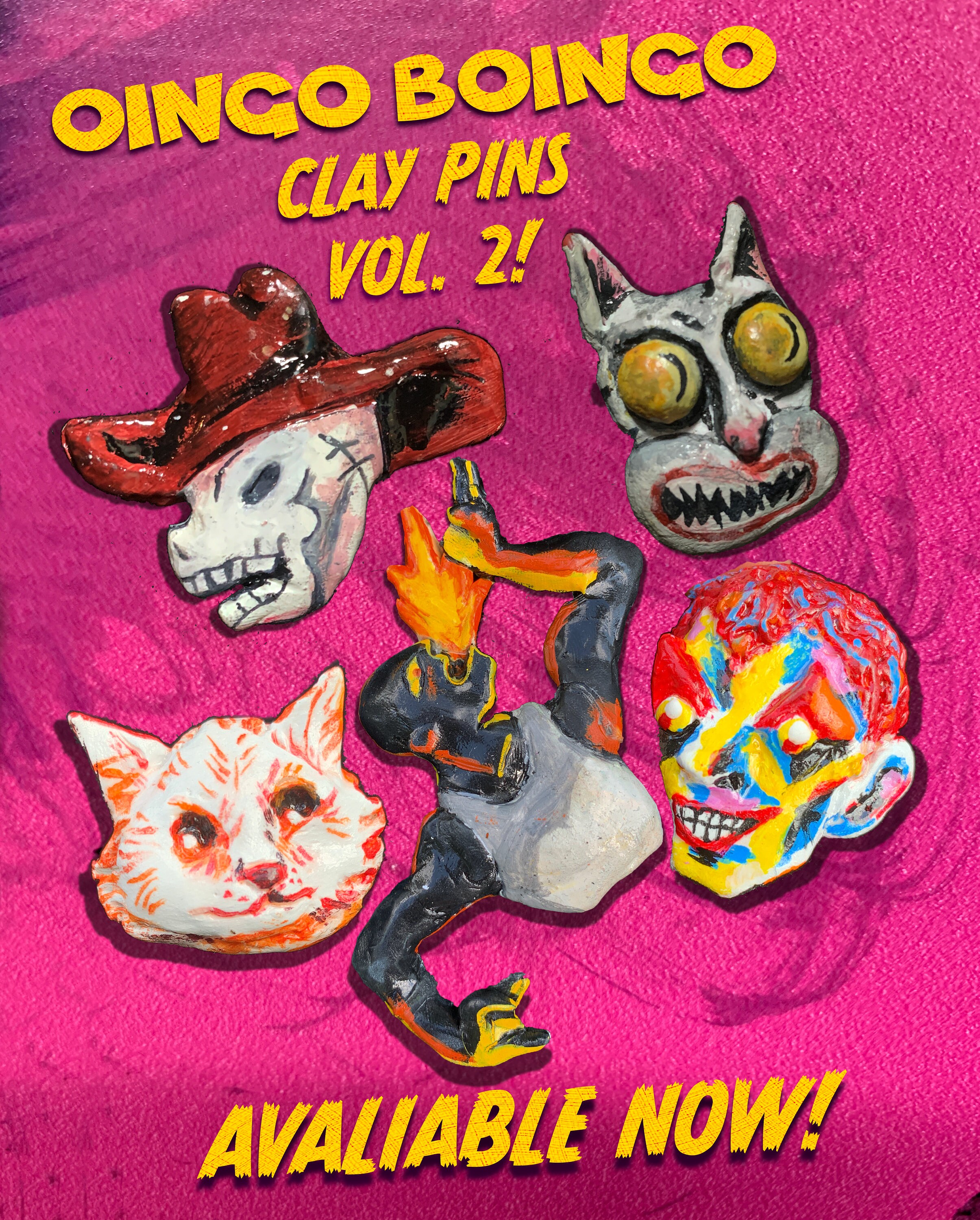Oingo Boingo Polymer Clay Pins - Etsy