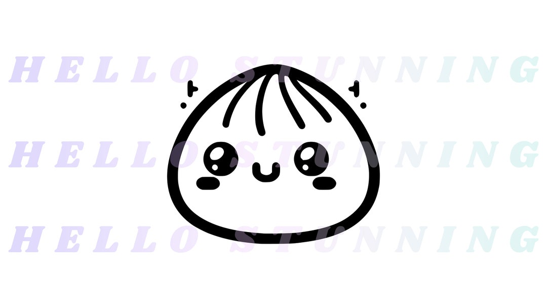 Dumpling Svg, Cute Dumpling, Cute Blushing Dumpling Xiaolongbao Bao ...