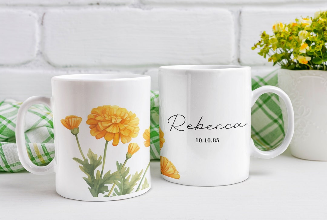 Birth Month Flower October Birth Flower Birth Flower Trendy - Etsy