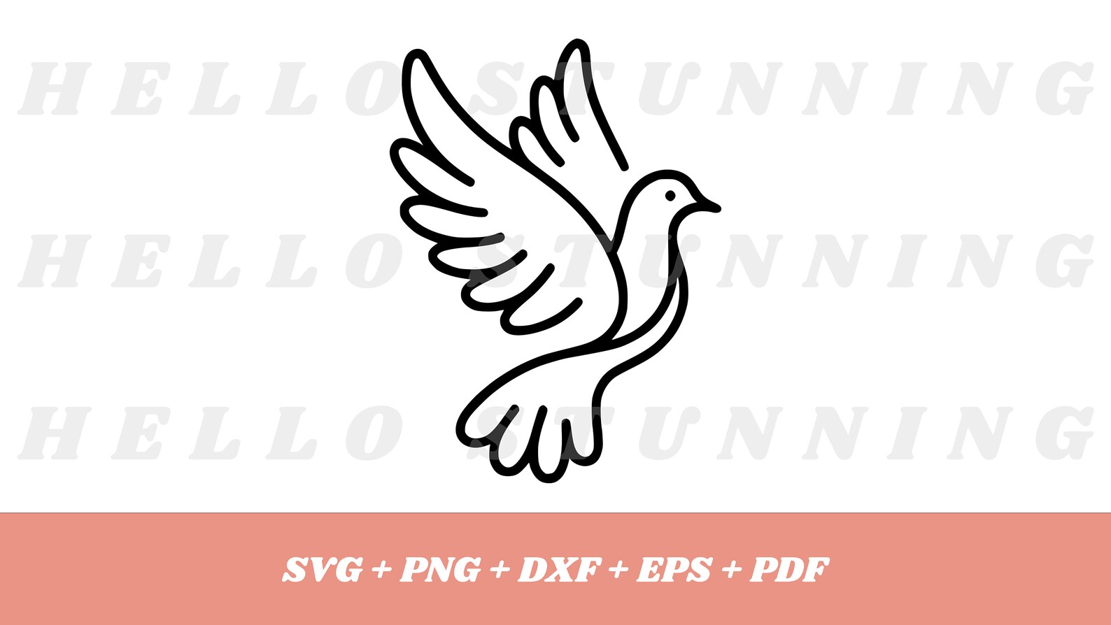 Doves Svg, Dove Vector, Dove Clipart, Dove Line Art Svg, Flying Bird ...