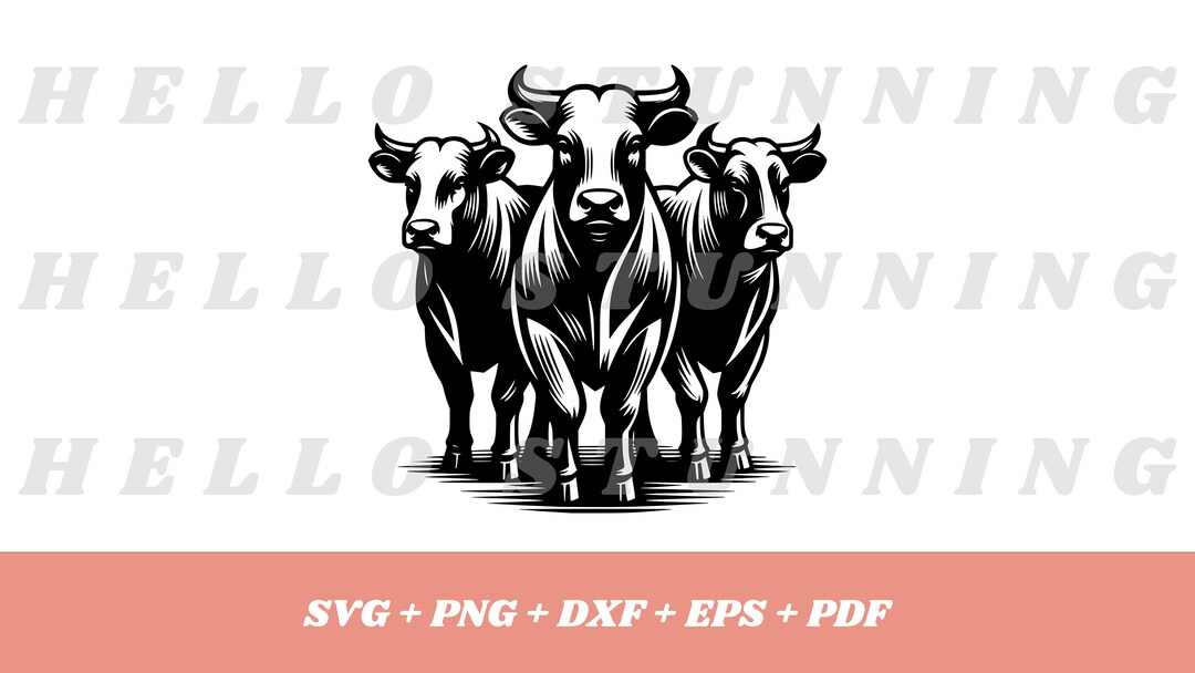 3 Cattle SVG Cattle Brand SVG Highland Cow Svg Cow Svg Cute Cow Svg ...