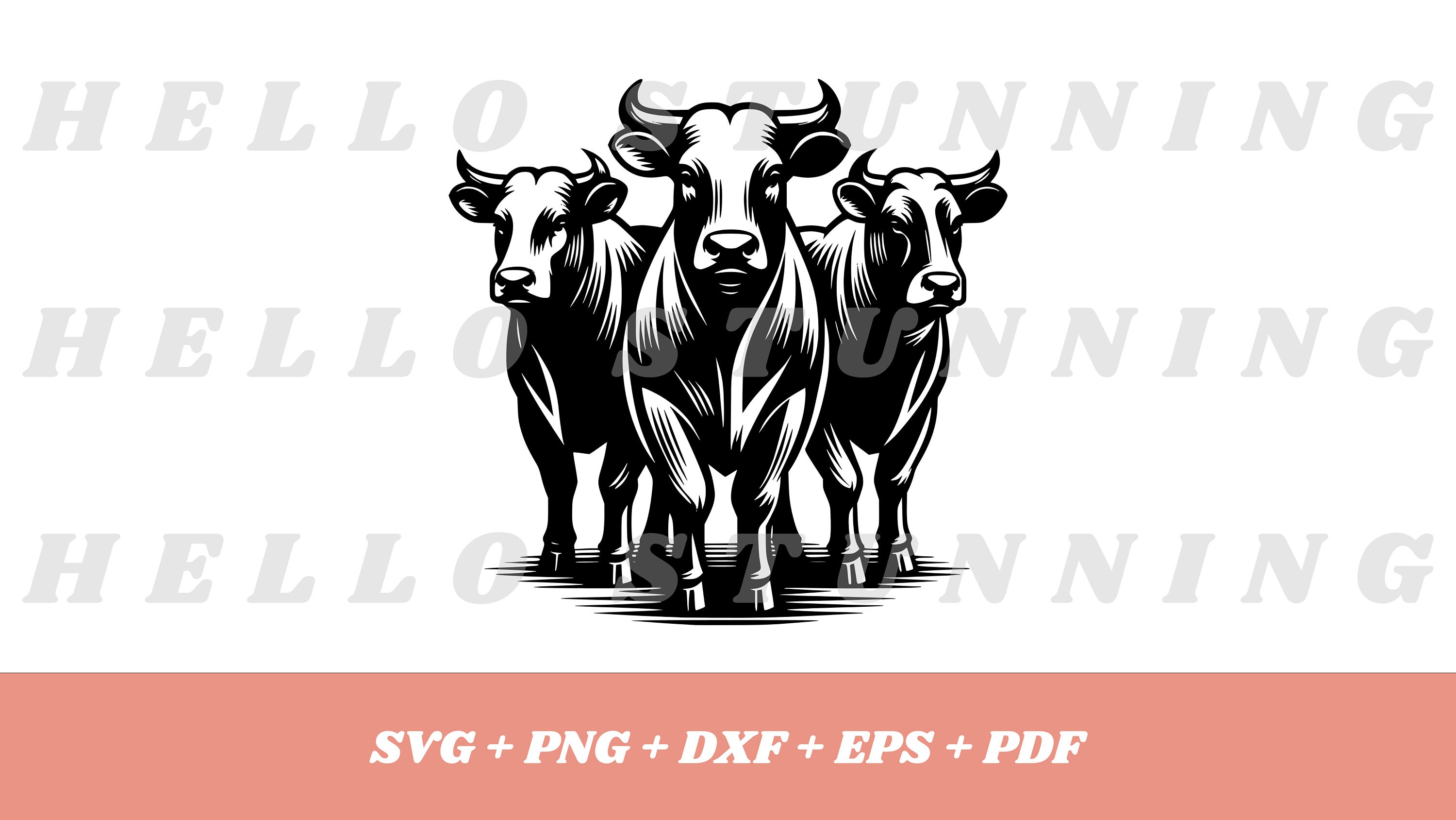 3 Cattle SVG Cattle Brand SVG Highland Cow Svg Cow Svg Cute Cow Svg ...