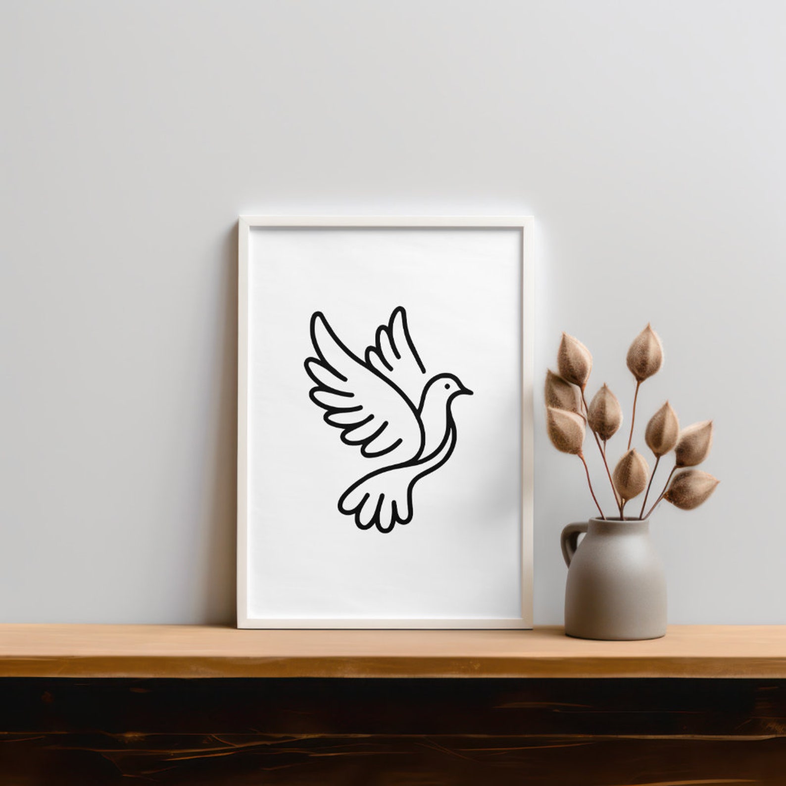 Doves Svg, Dove Vector, Dove Clipart, Dove Line Art Svg, Flying Bird ...