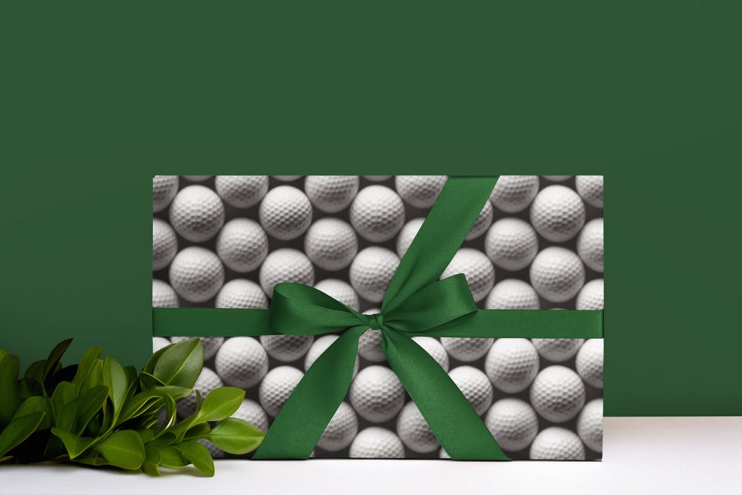 Golf Wrapping Paper, Christmas Wrapping Paper, Gift Wrapping Paper ...