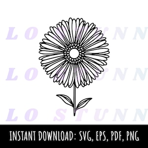 Gerber Daisy Svg, Gerber Daisy, Daisy Svg, Daisy Mandala Svg, Daisy ...