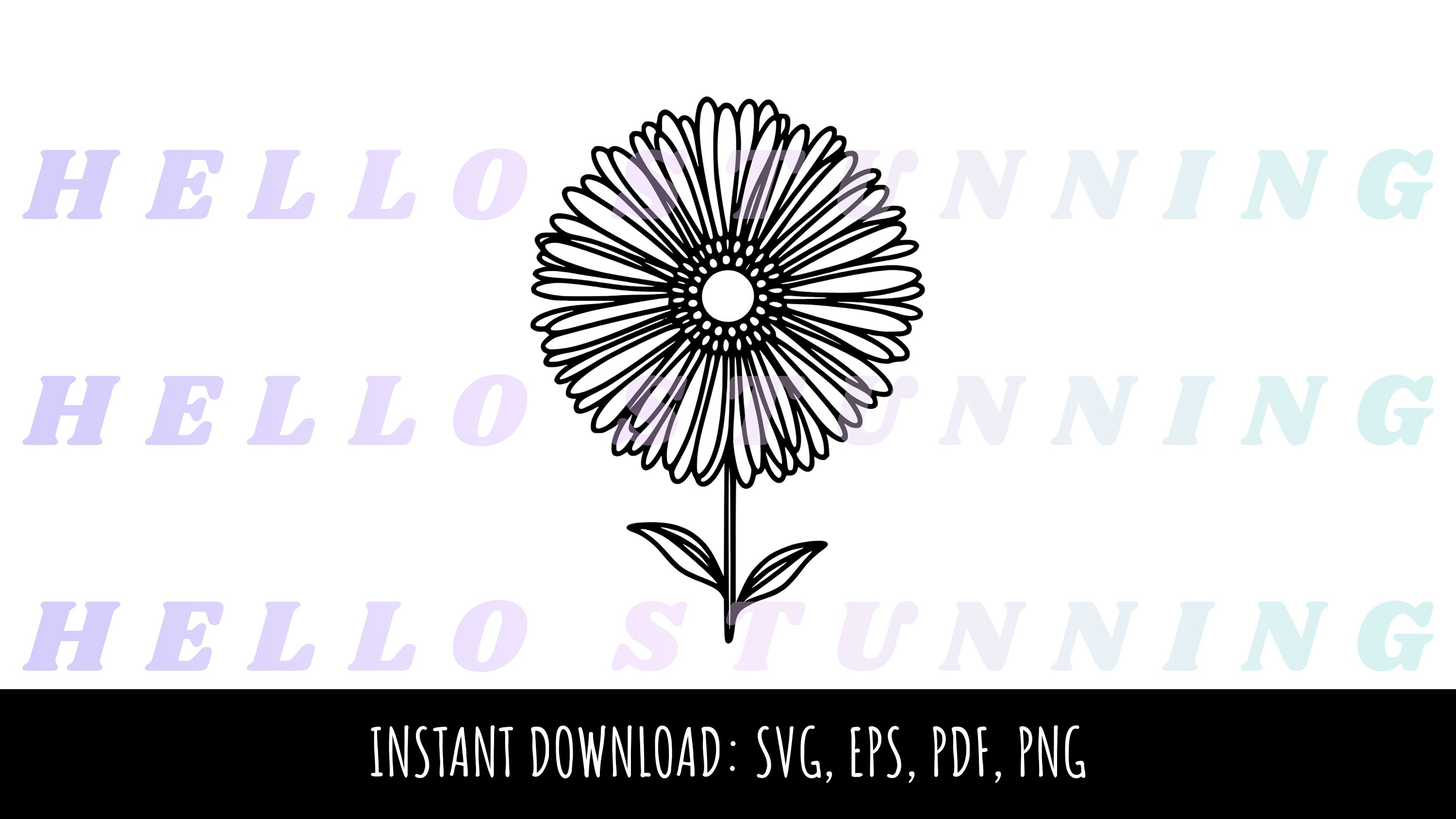 Gerber Daisy Svg, Gerber Daisy, Daisy Svg, Daisy Mandala Svg, Daisy ...