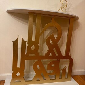 Arabic Ahlan Wa Sahlan Entry Table | Luxury Islamic Console Table ...