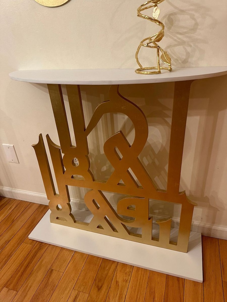 Arabic Ahlan Wa Sahlan Entry Table | Luxury Islamic Console Table ...