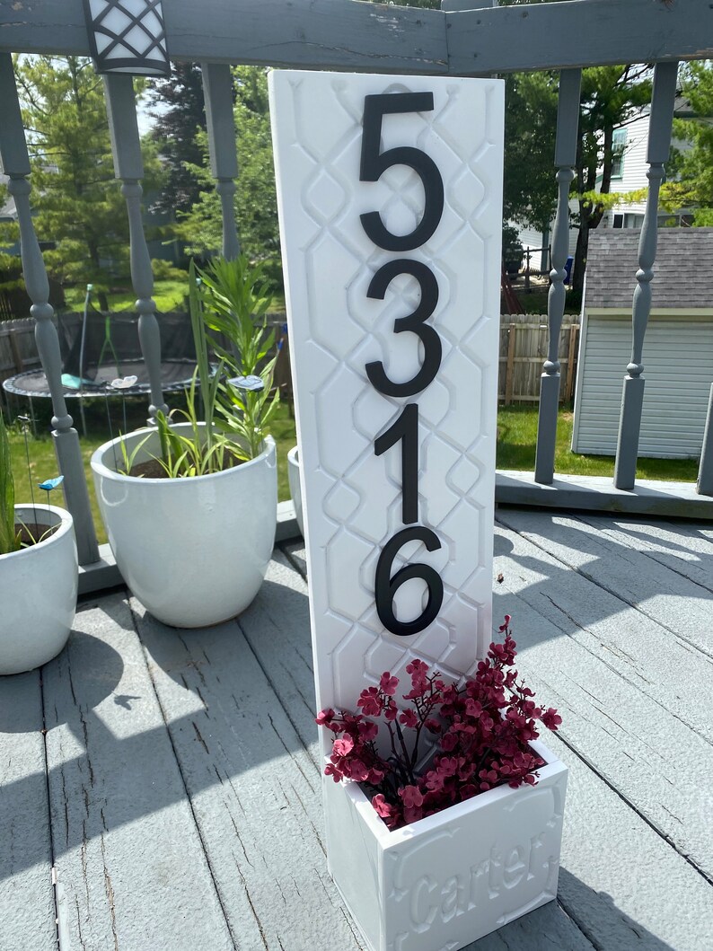House Number Decor - Etsy