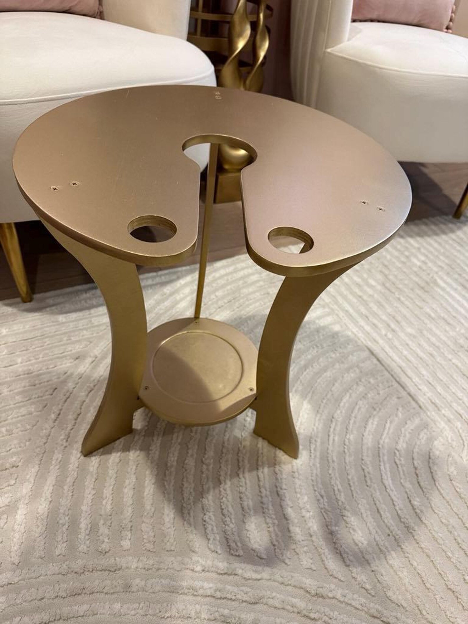 Hookah Table | Shisha Stand With Hose Holders | Wooden End Table for ...