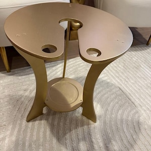 Hookah Table | Shisha Stand With Hose Holders | Wooden End Table for ...