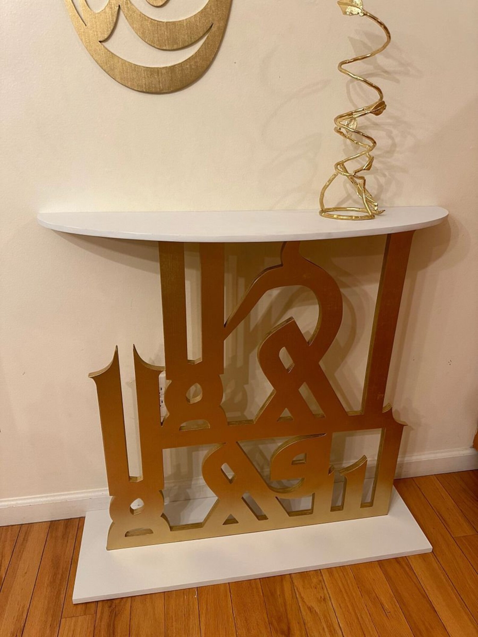 Arabic Ahlan Wa Sahlan Entry Table | Luxury Islamic Console Table ...
