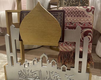 Islamic Prayer Stand With Quran Holder - Etsy