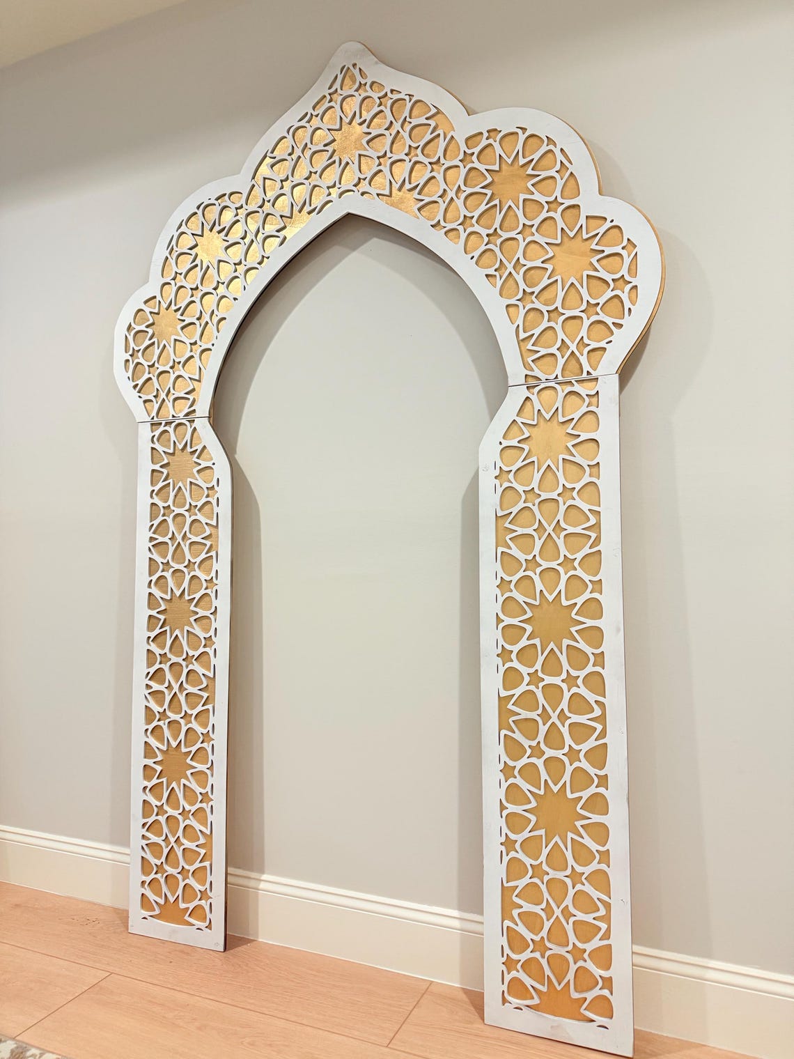 Luxury Islamic Arch Wall Decor – 3 Piece Modular Mihrab Design ...