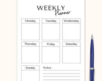 Fillable Planner Pages-weekly, Daily, Hourly-sunflower Graphic on ...