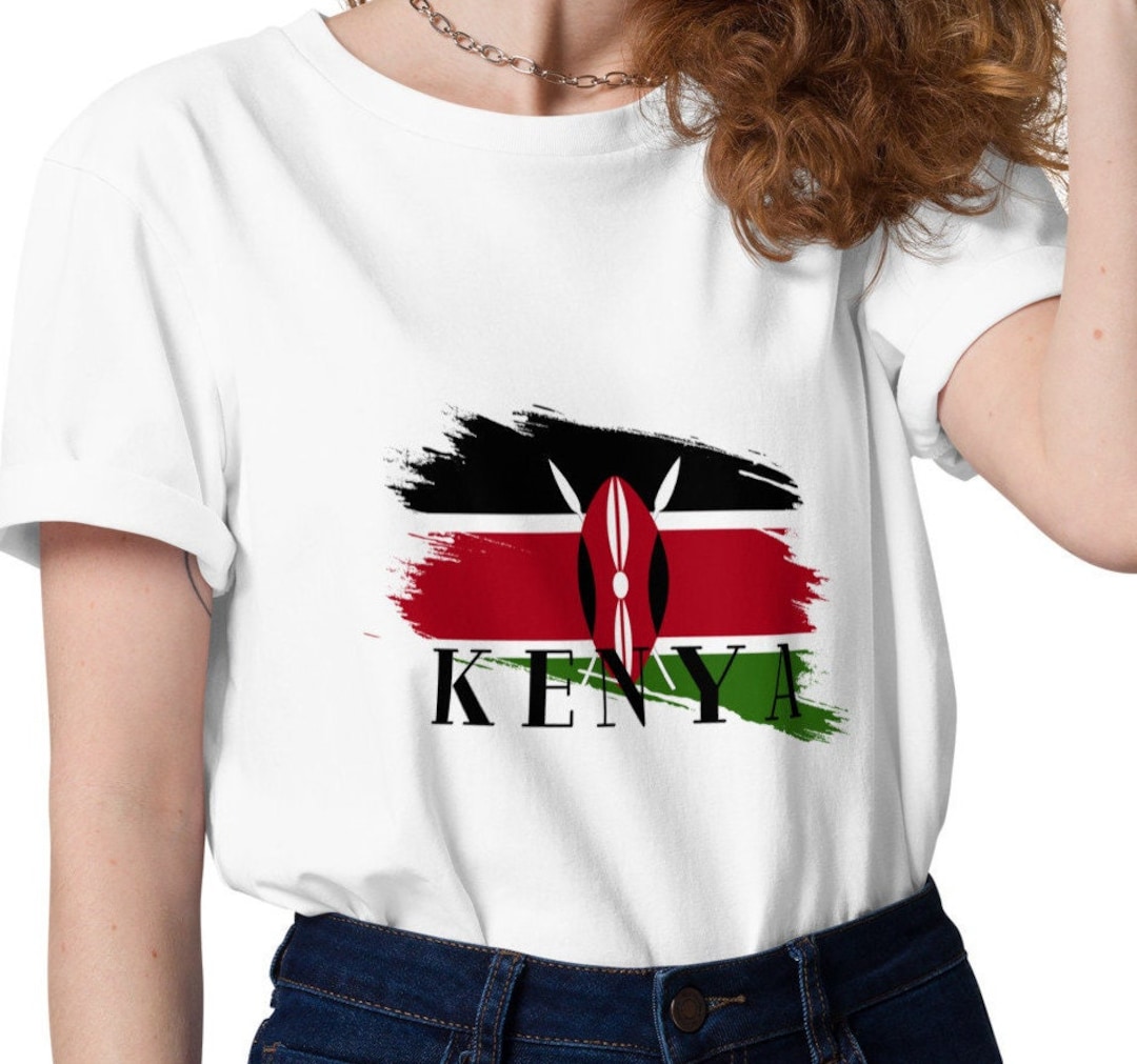 Unisex Kenya Flag T-shirt, East Africa, Kenya Flag, Africa T-shirt - Etsy
