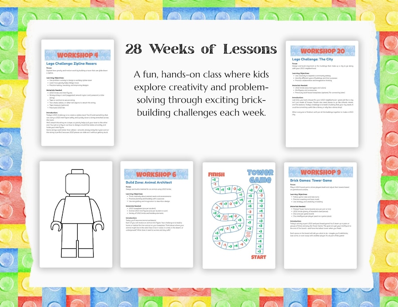 Homeschool Co-op Curriculum - LEGO Lab - Etsy