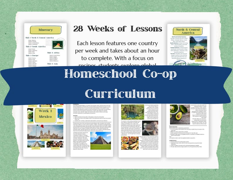Homeschool Co-op Curriculum - Exploring Earth - Etsy