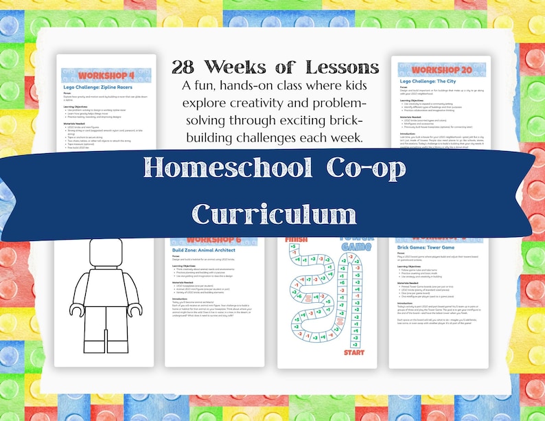 Homeschool Co-op Curriculum - LEGO Lab - Etsy