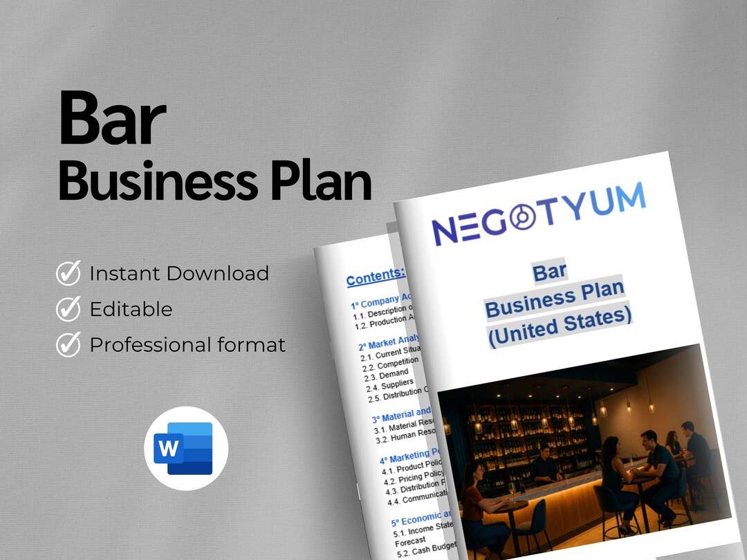 Bar - Business Plan - Etsy