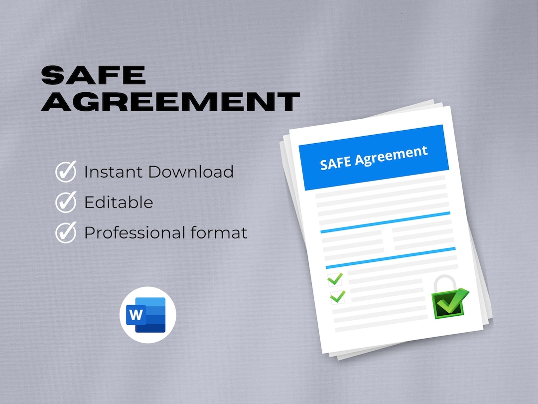 SAFE Agreement (eu-friendly) Template Editable Word Contract - Etsy