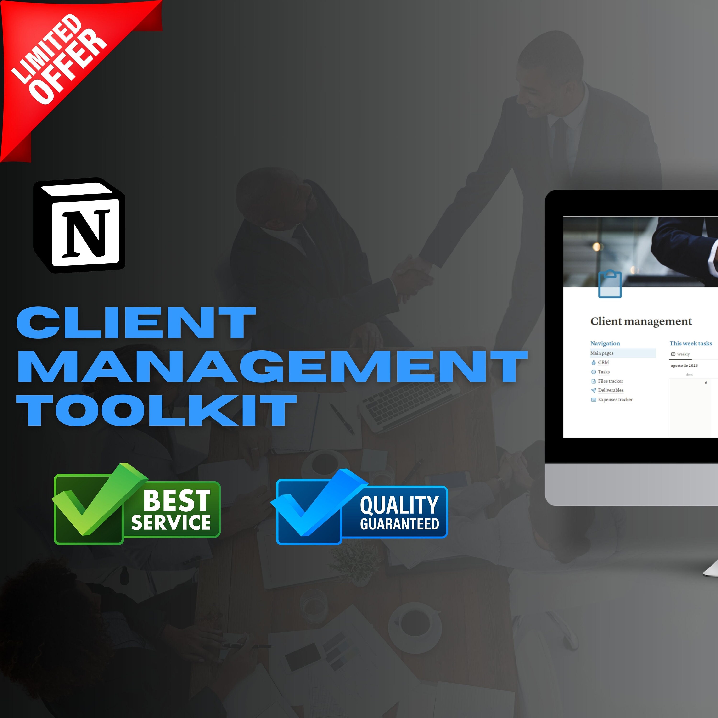Client Management Notion Template, Contact Database & Project Tracker ...