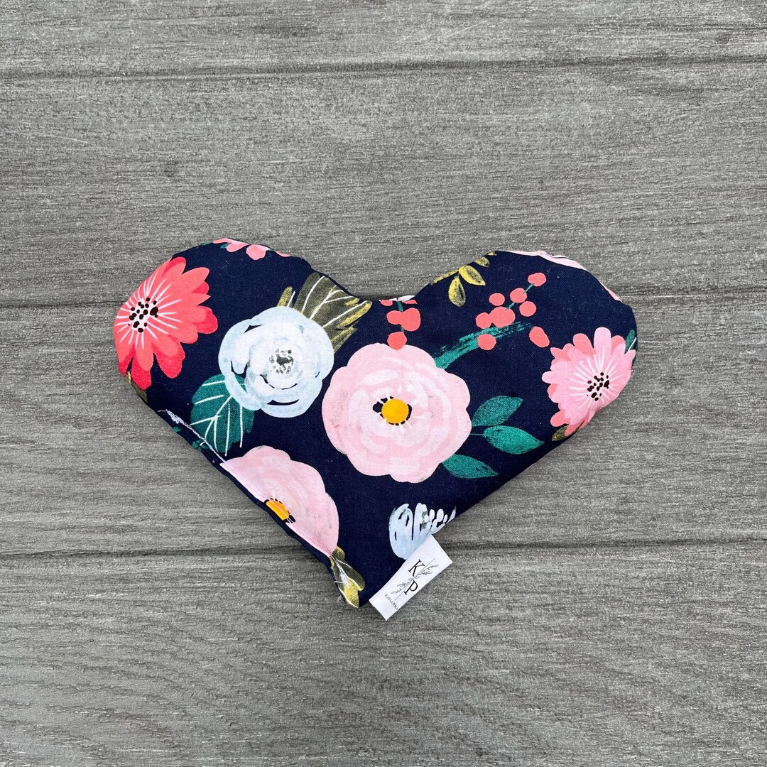 Lavender Rice Bag // Hot and Cold Pack // Heart Sinus Pack - Etsy