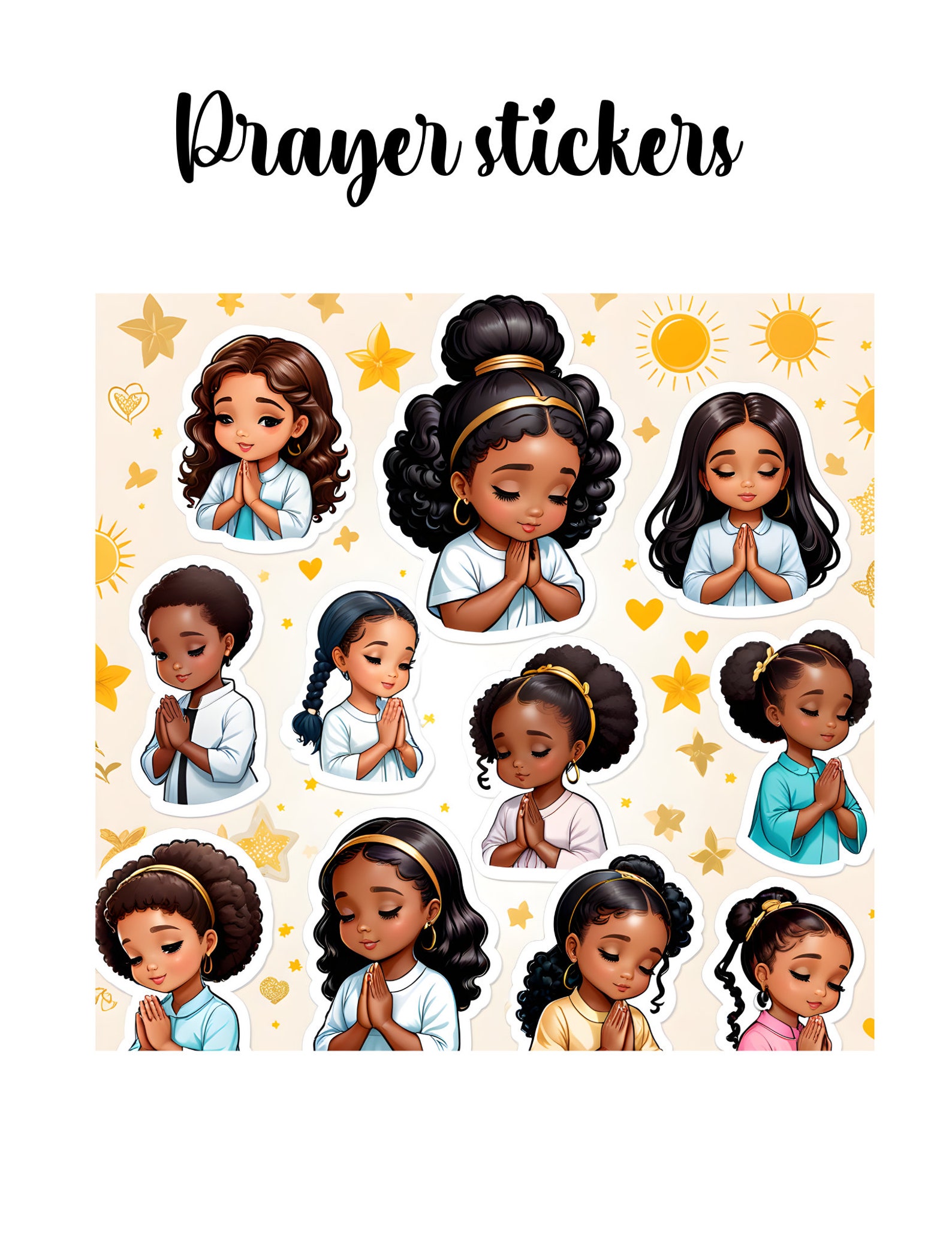 Prayer Stickers - Etsy
