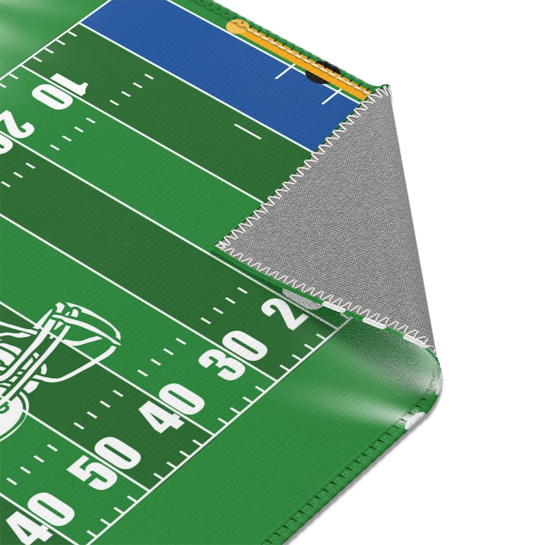 Personalized Football Field Rug for Playroom/bedroom 2 Sizes, Custom ...