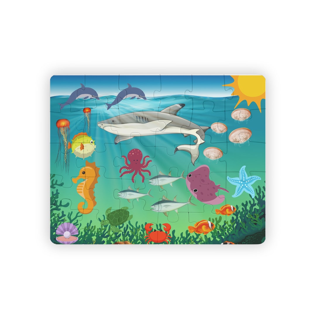 I Spy Puzzle 30 Piece Ocean Puzzle-kids PUZZLE and PLAY I Spy Game-i ...
