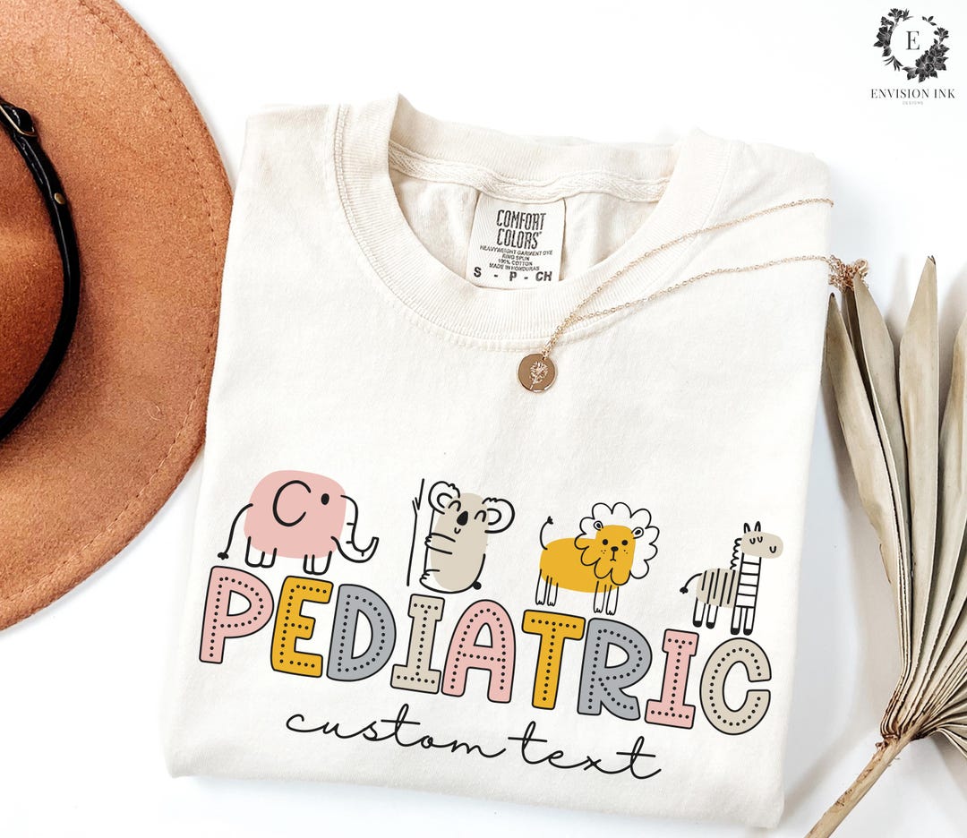 Custom Pediatric Nurse Shirt Comfort Colors Peds Nurse Shirt ...