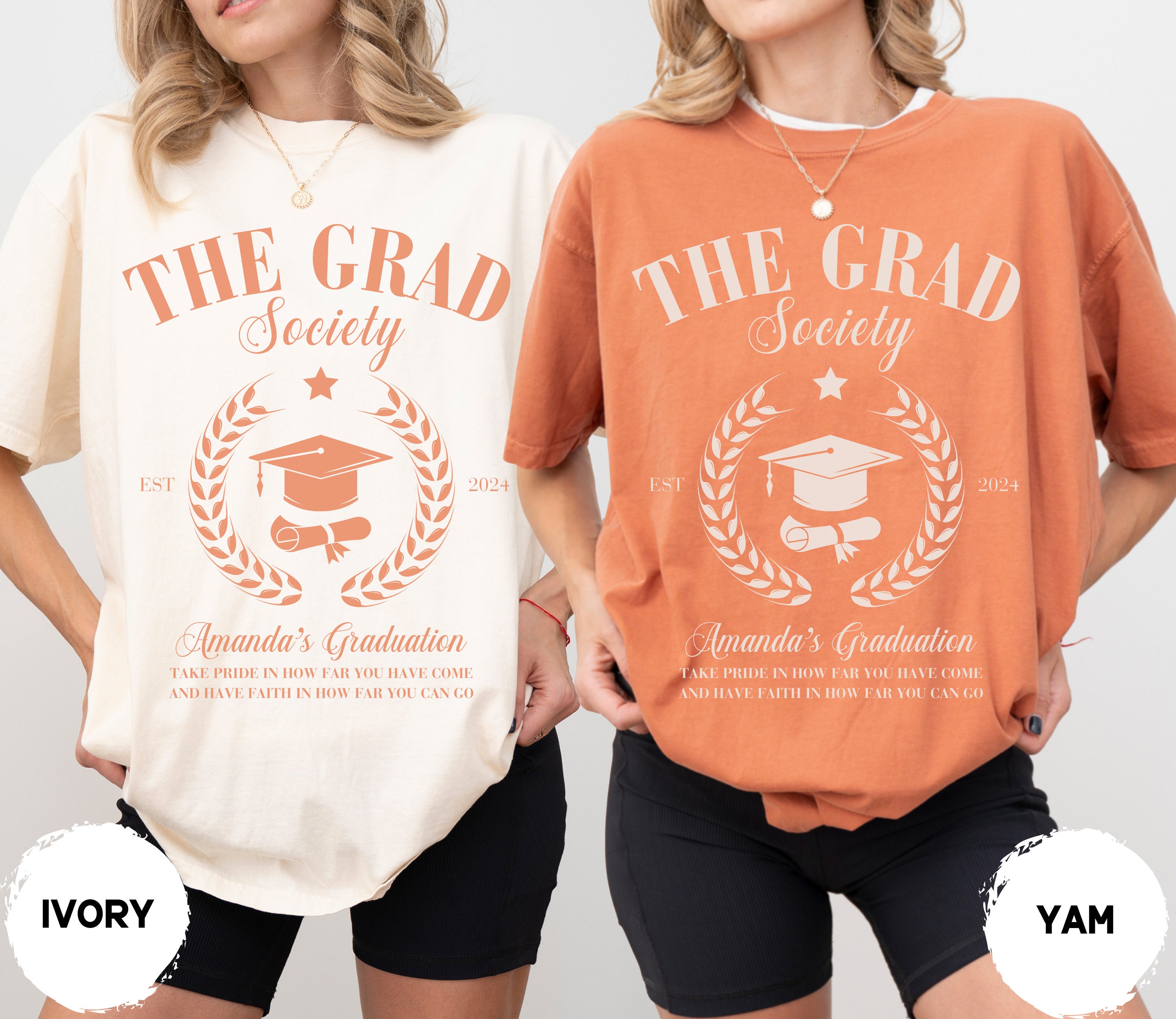 Personalized Graduation Shirts, 2024 Graduate Shirts, Elegant ...