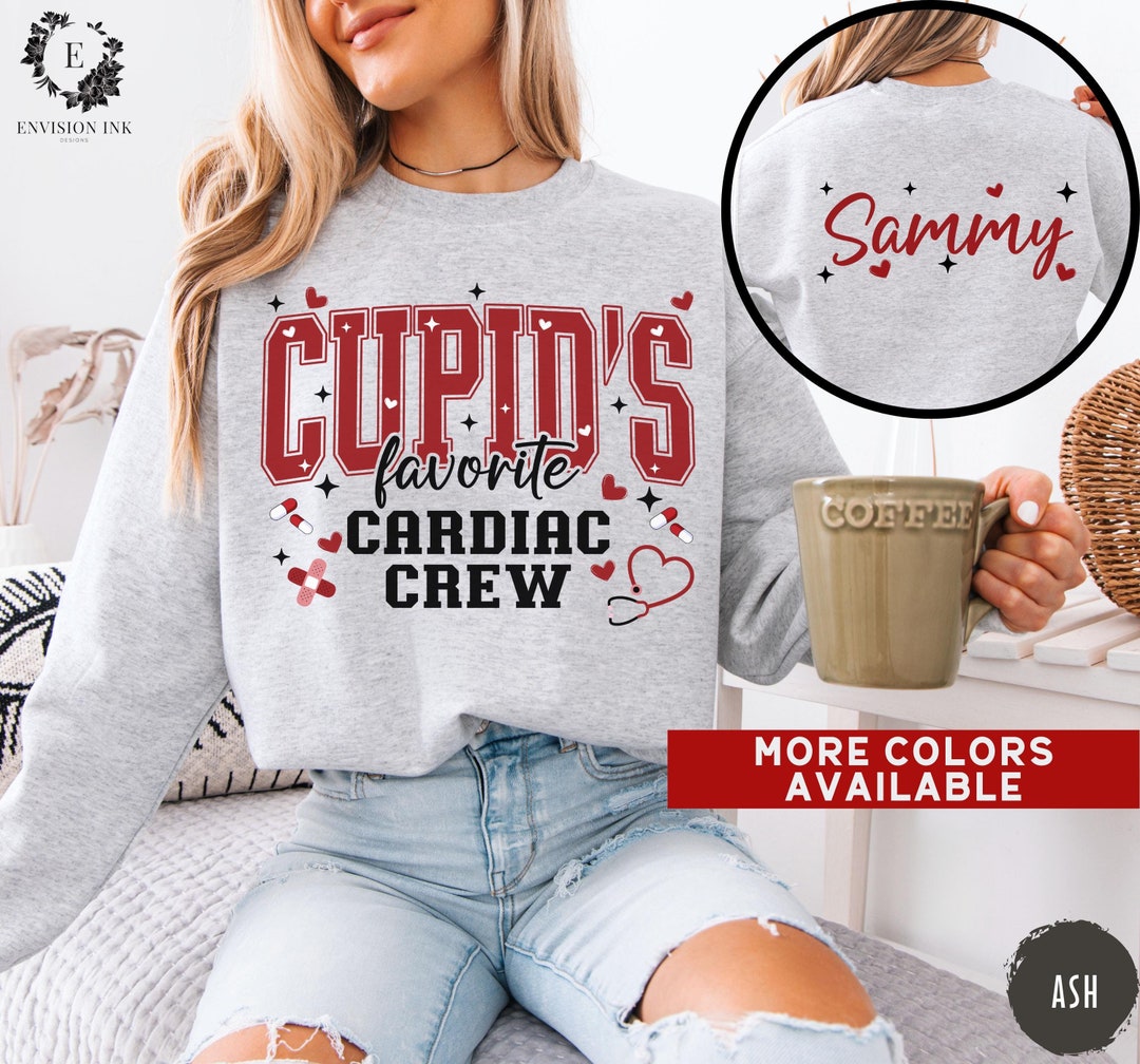 Personalized Cardiac Crew Sweatshirt, CTICU Valentines Sweater, Custom ...