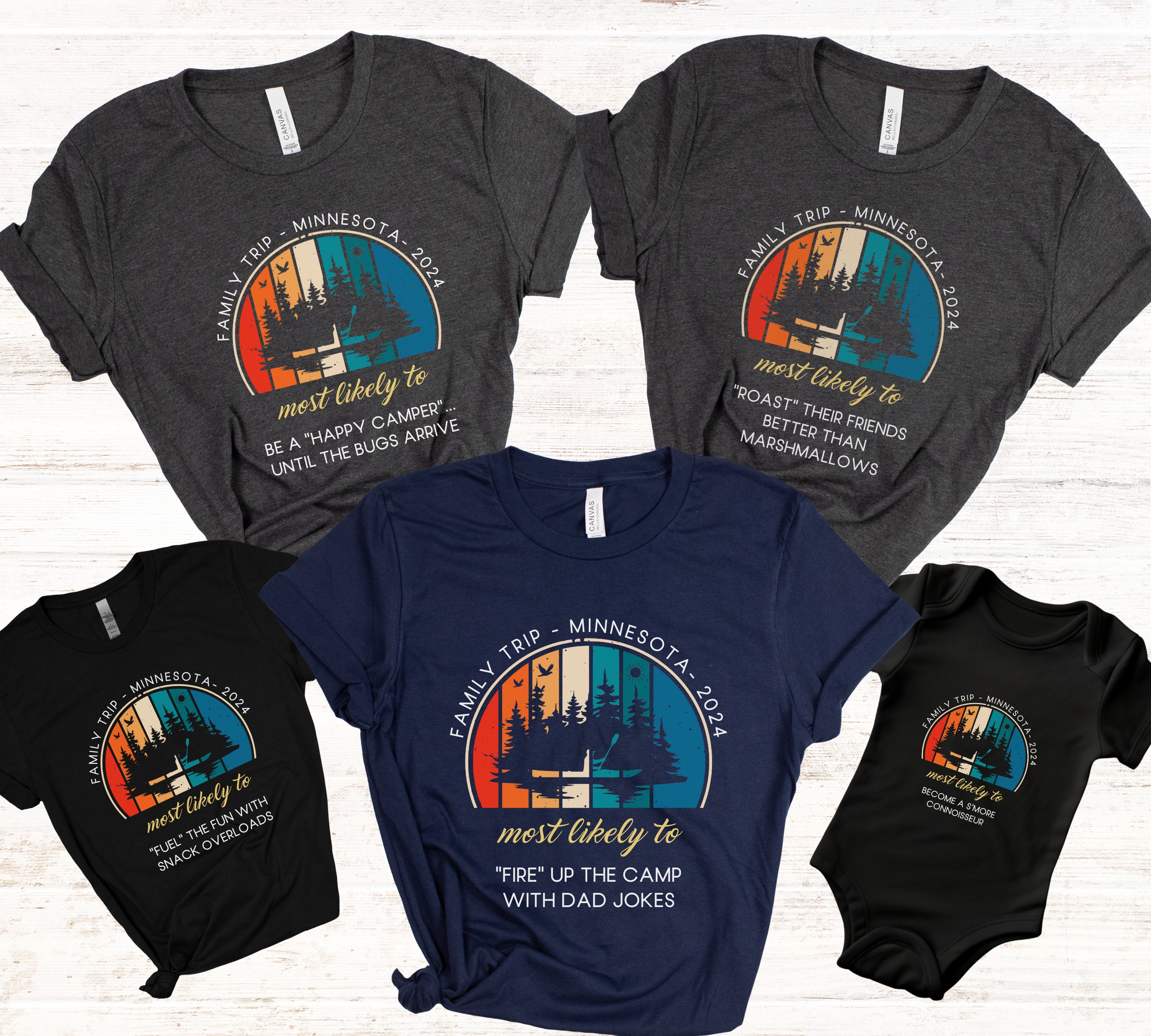 Custom Most Likely to Family Vacation Shirts Matching Family Camping ...