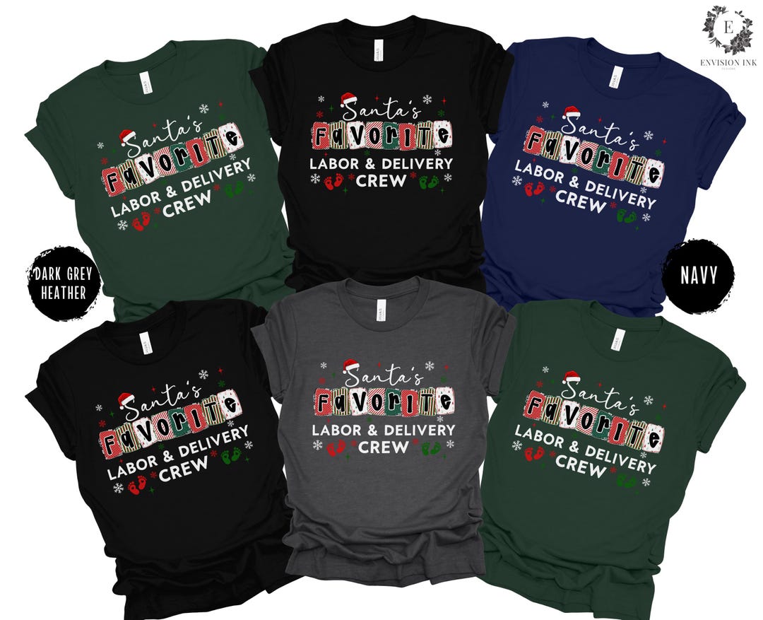 Matching Labor and Delivery Christmas Shirt, L&D Nurse X-mas Tshirt ...
