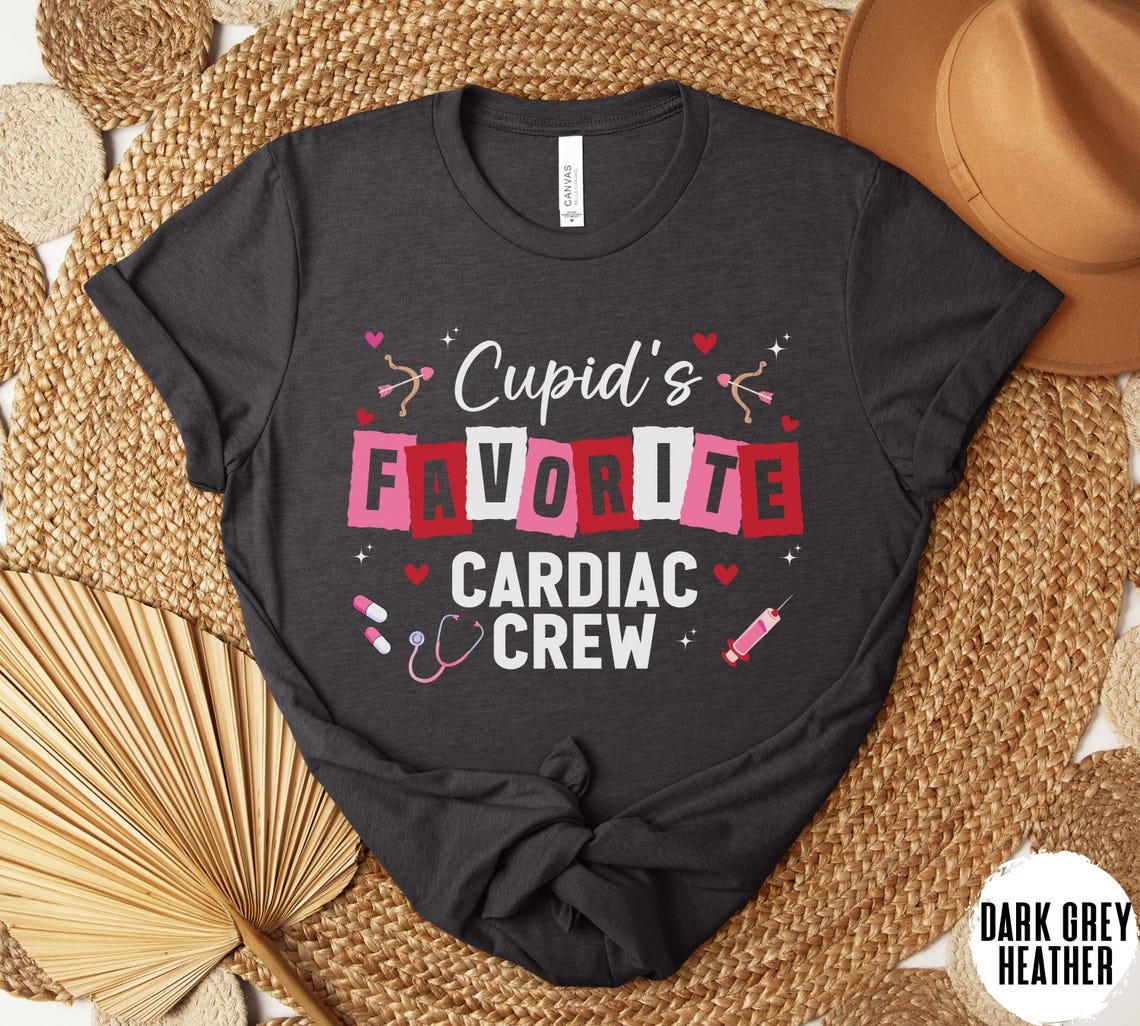 Valentine Cardiac Crew Shirt, CVICU Crewneck, Cardiac Intensive Care ...
